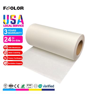China FCOLOR Double Matte Instant Peel Dtf Film Hot Peel Heat Transfer Film PET Film DTF 30cm 60cm Prints for T Shirts Clothing for sale