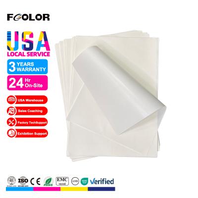 China DTF PET Heat Transfer Film A4 Size 7.5 C 10 C Thickness For Vivid Color Printing for sale