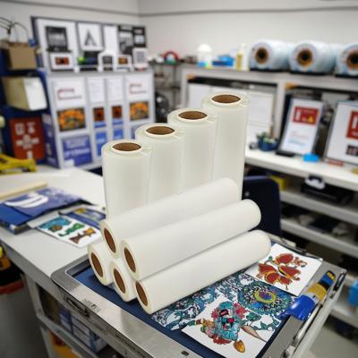 China FCOLOR Single Matte DTF Film High-Temperature Heat Transfer Roll Film for Clothing Printing 30x100 60x100m PET Film Printer for sale