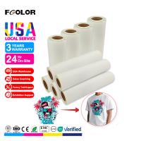 China FCOLOR Glossy Film Single Side 30CM Roll PET Film  for I3200 DTF Printer for sale