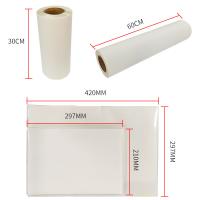 China FULLCOLOR 60CM DTF PET TRANSFER FILM HOT PEEL 75UM ANTI STATIC for DIY T SHIRTS COTTON POLYESTER FABRICS CE CERTIFIED for sale