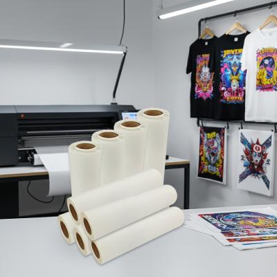 China FCOLOR Wholesale Cold Peel DTF PET Film 60cm X 100m Ideal for DIY Apparel Textile Decoration for sale