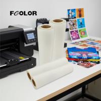 China FCOLOR DTF Film Heat Transfer Printing PET Film Roll 60cm Cold Peel Hot Peel Inkjet Printer PET Transfer DTF Film for Tshirt for sale