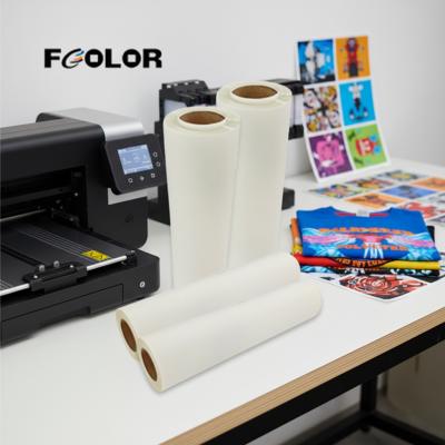 China FCOLOR DTF Film Heat Transfer Printing PET Film Roll 60cm Cold Peel Hot Peel Inkjet Printer PET Transfer DTF Film for Tshirt for sale