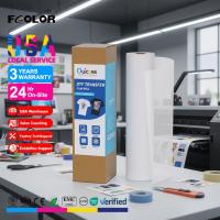 China FCOLOR Dual Head I3200 60 cm Imprimante DTF Heat Transfer PET Film for Impresora 600mm DTF Printer Printing Machine for sale