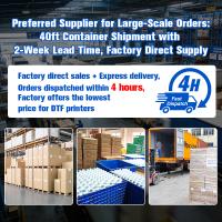 China USA STOCK 33cm DTF Transfer Film FREE SHIPPING Hot Peel Instant Peel 13 Inch Roll for T-shirt Printing for sale