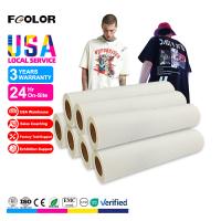 China Heat Transfer PET Film Roll 60cm 30cm 100m Anti-Static DTF Film Double Sided Matte High Color Release for Epson I3200 XP600 for sale