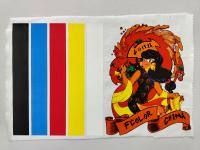 China Heat Transfer PET Film Roll 60cm 30cm 100m Anti-Static DTF Film Double Sided Matte High Color Release for Epson I3200 XP600 for sale