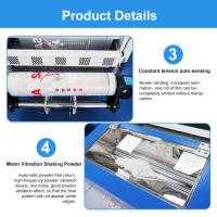 China FCOLOR Hot Selling 60cm 24 Inch Automatic DTF Powder Shaker Machine Wholesale Oven Curing Dryer Shaking Drying for DTF Printer for sale