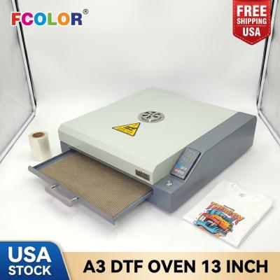 China FREE SHIP to USA A3 DTF Oven 13 Inch Automatic Shaker Timer Control for DTF Printing US Stock Ready for sale