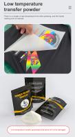 China Fcolor New High Quality Super Soft and Stretchy Hot Melt Adhesive Glue Powder for DTF for sale