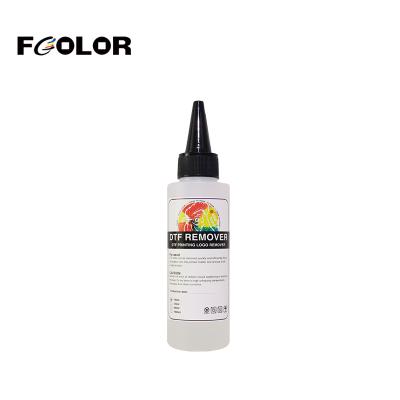 China 100ML DTF Remover Liquid To Remove Clothes Logo Film Printing Pattern Adhesive for sale