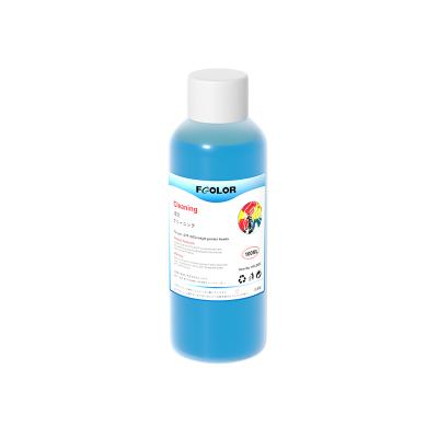 China Solvent Based Heat Transfer Cleaning Solution Strong Nozzle Unclogging Moisturizing Liquid Imported Small Blue for DTF Printer for sale