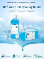 China Solvent Based Heat Transfer Cleaning Solution Strong Nozzle Unclogging Moisturizing Liquid Imported Small Blue for DTF Printer for sale