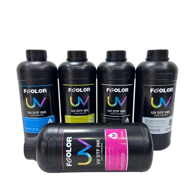 China Fcolor Led Uv Curable Ink For Epson I3200 U1 Printhead  And Vanish Logo Printing Machine for sale