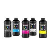 China FCOLOR Professional Neutral Hard DTF Printer Foil UV Ink CMYK Color Holographic UV Dtf Ink for DTF Printer Printing Machine for sale