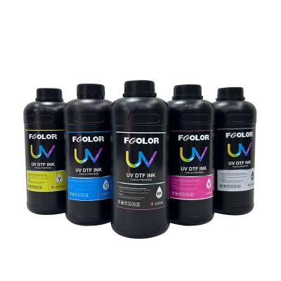 China Fcolor UV DTF Ink UV Dtf Transfer Film for Espon XP600 I1600 TX800  Flatbed UV Printer for sale