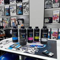 China FCOLOR 1000ml UV Premium Hard and Soft Inks for Epson XP600 TX800 DX5 DX7 I3200 UV Printing Flatbed Printer for sale