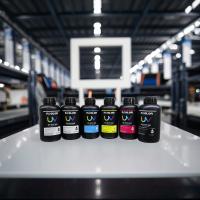 China FCOLOR 500ml Universal LED UV Curing Ink for Epson Ricoh Flatbed Printer Hard Soft Flexible UV Ink for DX5 DX7 I3200 XP600 for sale