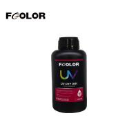 China FCOLOR 500ml Universal LED UV Curing Ink for Epson Ricoh Flatbed Printer Hard Soft Flexible UV Ink for DX5 DX7 I3200 XP600 for sale