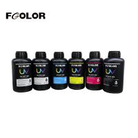 China FCOLOR No Powder 3D TPU UV Ink 1000ML for T shirt Jersey Label Logo Transfer for sale