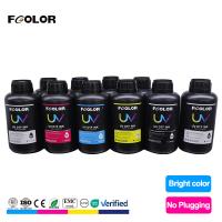 China FCOLOR No Powder 3D TPU UV Ink 1000ML for T shirt Jersey Label Logo Transfer for sale