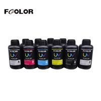 China FCOLOR No Powder 3D TPU UV Ink 1000ML for T shirt Jersey Label Logo Transfer for sale