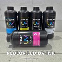 China FCOLOR 1000ml UV DTF Ink for Epson Printheads  Soft  Hard LED UV Ink for Digital Printing with MSDS for sale