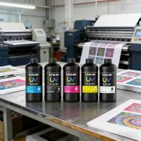 China Factory Direct Price UV DTF Ink 1000ml Bottle High Quality for XP600 I3200 Printhead UV Printer Ink LED Curing for sale