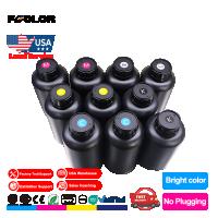 China Fcolor 500ML Gold Stamping Varnish UV DTF Gold Foil Varnish Ink for UV DTF Printer XP600 DX5 DX7 I3200 Printhead for sale