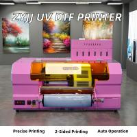 China Hot Sale A3 UV DTF Printer with DX7 Printhead  Pink Color, Dual Side Sticker Printing, Easy to Operate for sale
