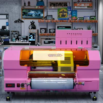 China New Roll to Roll UV DTF Printer 30cm A3 Printing Machine AB Film Transfer With DX7 Printhead for Small Business for sale
