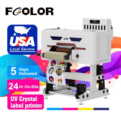 China FCOLOR New Materials Good Price 30cm 42cm A3 AB Film UV DTF Printing Film Logo Roll to Roll Uv Dtf Printer for Mugs Phone Case for sale