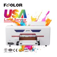 China Fcolor Printing 42cm A2 A3 All in 1 Mini Roll to Roll UV DTF Sticker Printer Machine with Laminator AB Film for sale