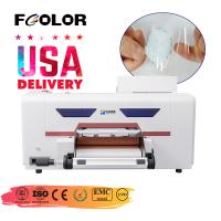 China Fcolor Printing 42cm A2 A3 All in 1 Mini Roll to Roll UV DTF Sticker Printer Machine with Laminator AB Film for sale
