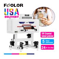 China 42CM A2 UV DTF Printer with 3 XP600 Printheads 7 Colors for Logo Sticker Custom Printing Machine for sale