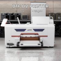 China 42CM A2 UV DTF Printer with 3 XP600 Printheads 7 Colors for Logo Sticker Custom Printing Machine for sale