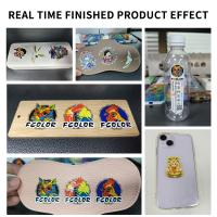 China 42CM A2 UV DTF Printer with 3 XP600 Printheads 7 Colors for Logo Sticker Custom Printing Machine for sale