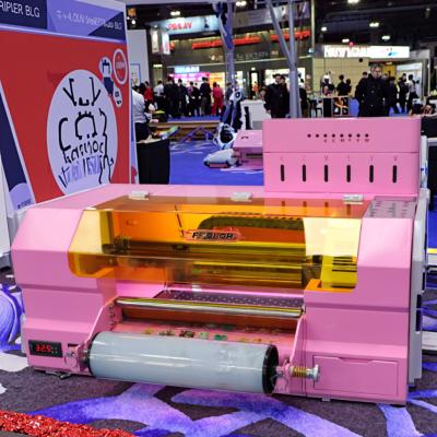 China Fcolor UV DTF300 Roll-to-Roll DTF Printer | Auto Lamination+Dual-Power Winding | White/Color Varnish Printing for sale