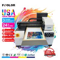 China FCOLOR Automatic A3 UV Flatbed Printer With 2 XP600 Print Heads For Multi Material for sale