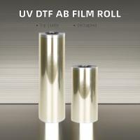 China 30CM 60CM Roll UV DTF AB Film For I3200 Printer Heat Transfer Laminate Sticker In Textiles for sale