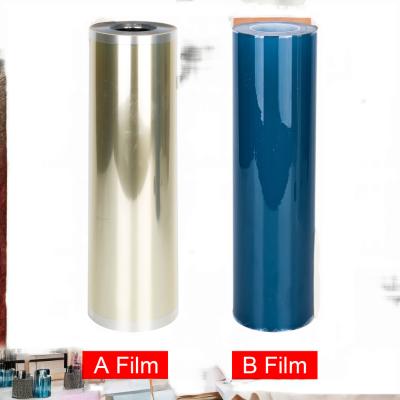 China UV DTF a B Transfer Film Roll High-Temperature AB PET Sticker Film for Textiles Digital Printing with Heat Transfer Function for sale