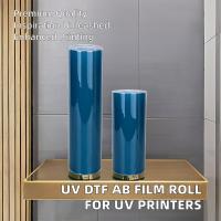 China UV DTF a B Transfer Film Roll High-Temperature AB PET Sticker Film for Textiles Digital Printing with Heat Transfer Function for sale