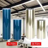 China UV DTF a B Transfer Film Roll High-Temperature AB PET Sticker Film for Textiles Digital Printing with Heat Transfer UV Printer for sale