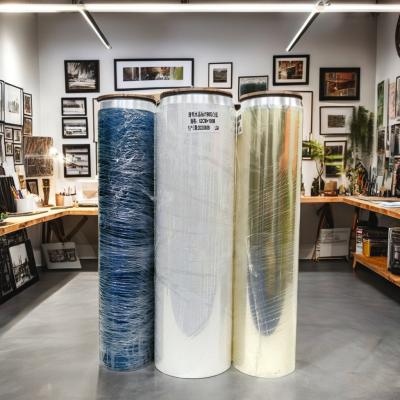 China FCOLOR 60CM*100M White Clear UV DTF AB Roll Film PET Material Heat Transfer Polyvinyl Chloride Neoliberal Glass Low Temperature for sale