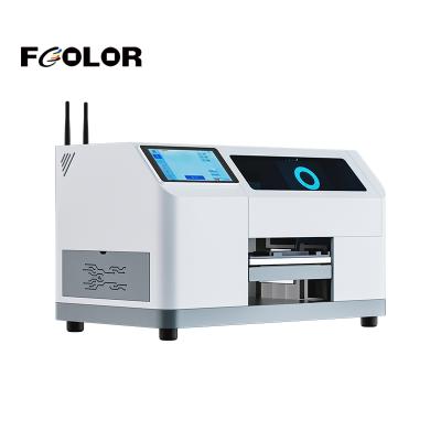 China FCOLOR AI Smart A5 XP600 UV Inkjet Flatbed Printer Mobile App Controlled for Small Id Card Phone Covers Badge Bottle UV Printer for sale
