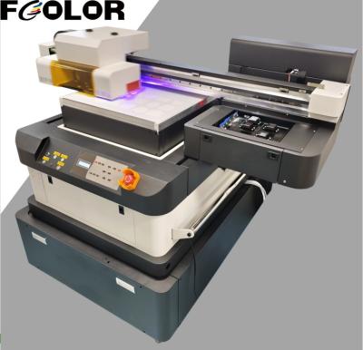 China FCOLOR 6090 Industrial UV Flatbed Printer with 3 XPi600 I3200 Print Heads CMYK+White+Varnish for Advertising & Custom Printing for sale