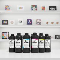China Strong Adhesion Hard Material UV Led Curable Ink for Metal Glass Wood Rigid Printing for sale