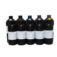 China 500ml 1000ml High Adhesion UV Printing Ink Oil Based For Epson Xp600 DX5 Printhead for sale