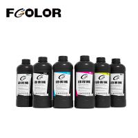 China Custom 1000ml Gold UV LED Ink for Epson DX5 DX7 XP600 TX800 L1440 Inkjet Printer for sale
